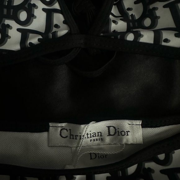Dior | Swim | Dior Monogram Black And White Bikini Set | Poshmark